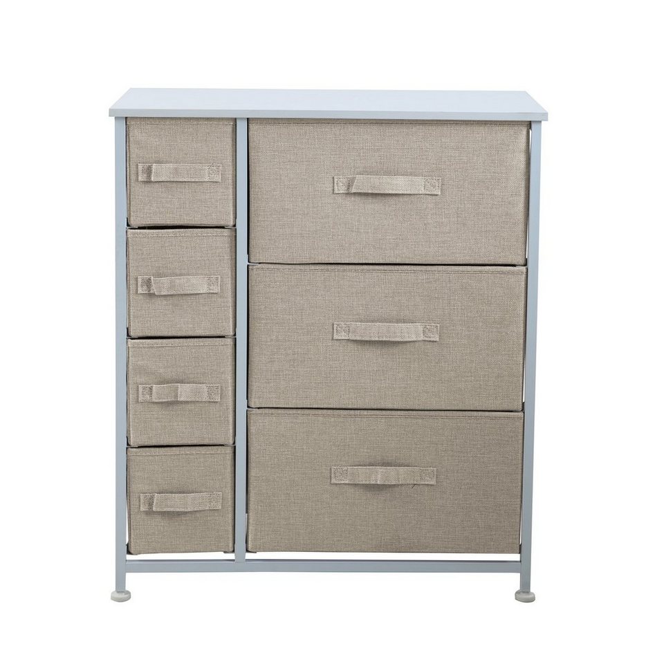 Svita Sideboard Ari Metall Regal Sideboard Kommode Stoffschubladen