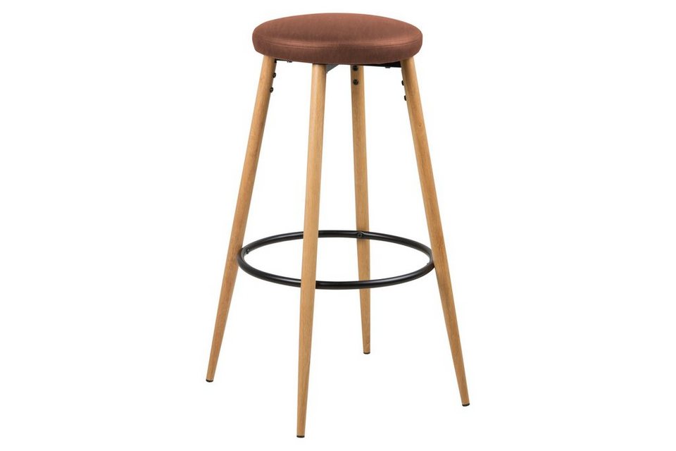 Ebuy24 Barhocker 2er Set Hella Barhocker Cognac Pu Kunstleder Eich