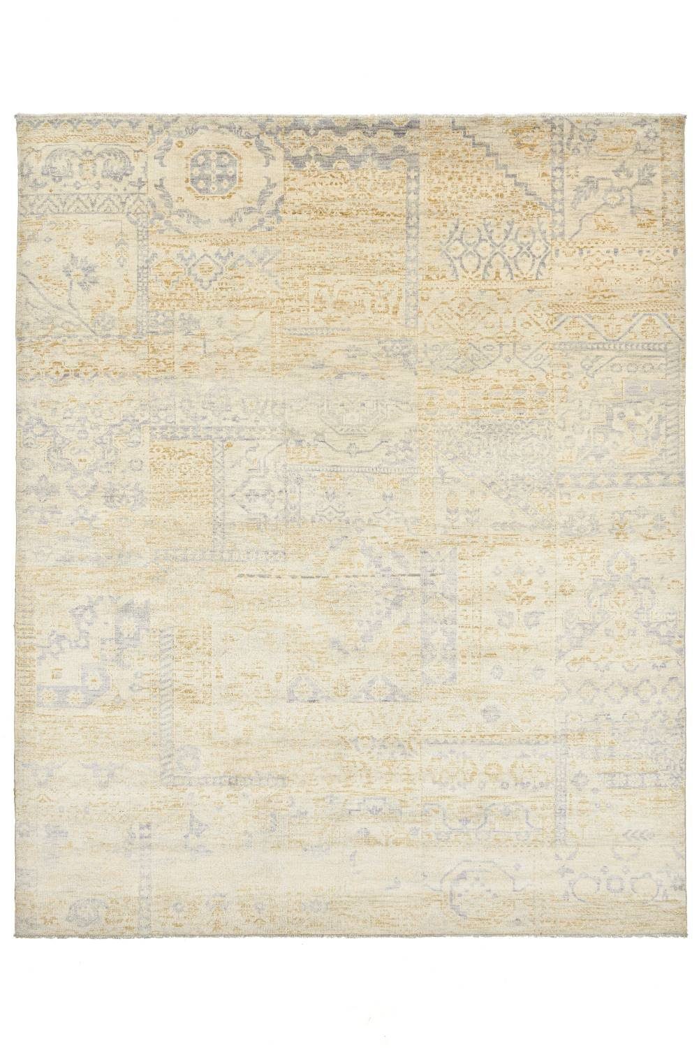 Teppich Handgeknüpfter Wollteppich Vintage Patch Yano 250 X 300
