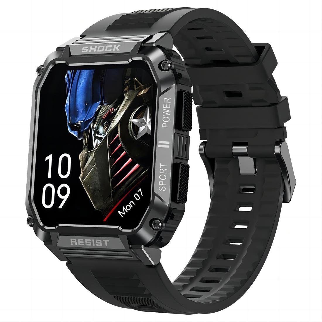 Makibes T3 Smartwatch (1.95 inch Zoll), Blutdrucküberwachung, Tägliche ...