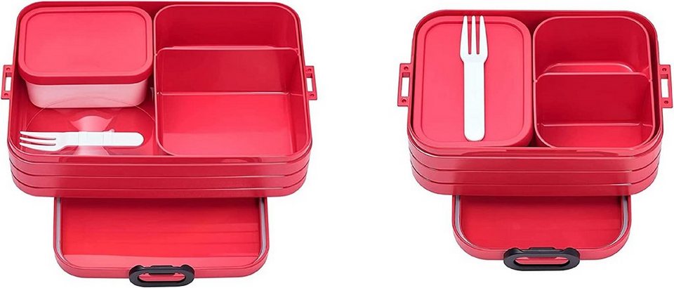 Mepal Lunchbox Limited Edition Nordic Red Bento Lunchboxen Set Klein