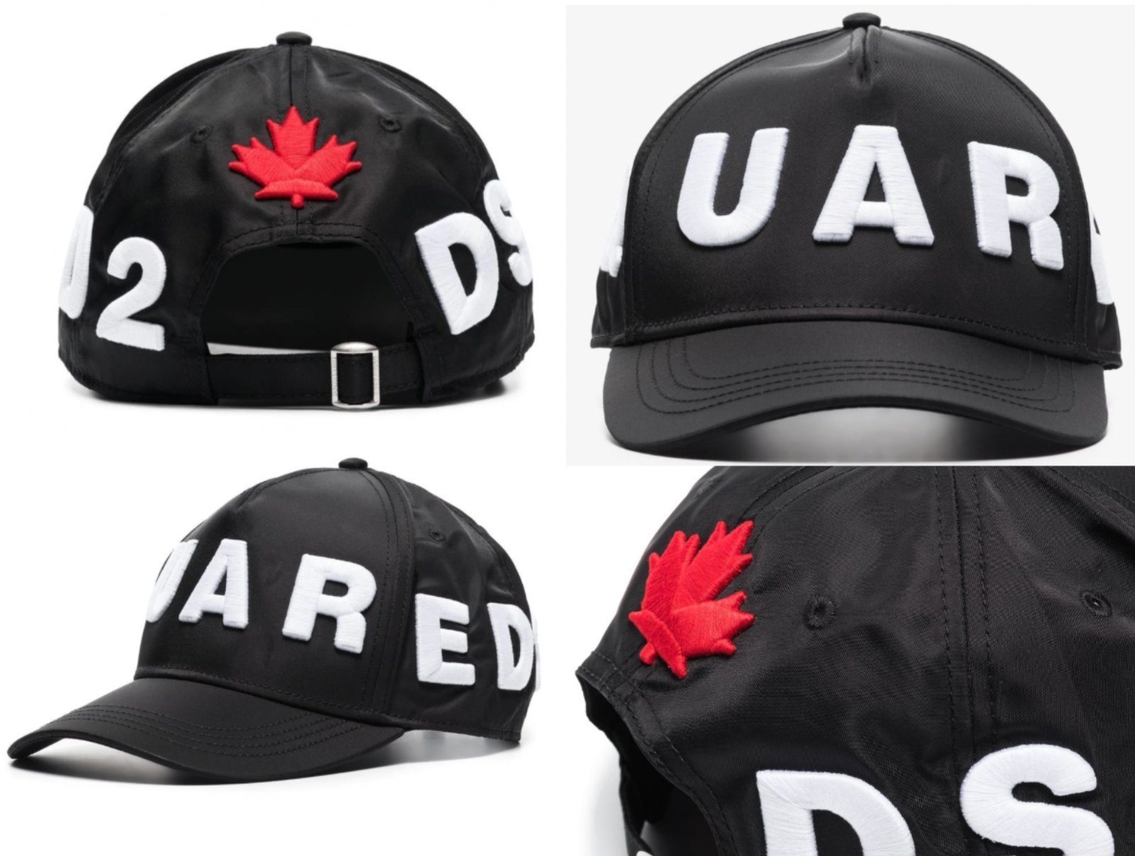 Dsquared2 Baseball Cap Dsquared2 Nylon All-Over Logo Embroidery ...