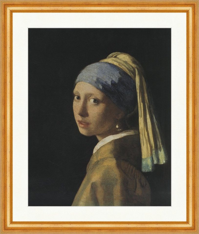 Kunstdruck Das Mädchen Mit Dem Perlenohrring Jan Vermeer Turban