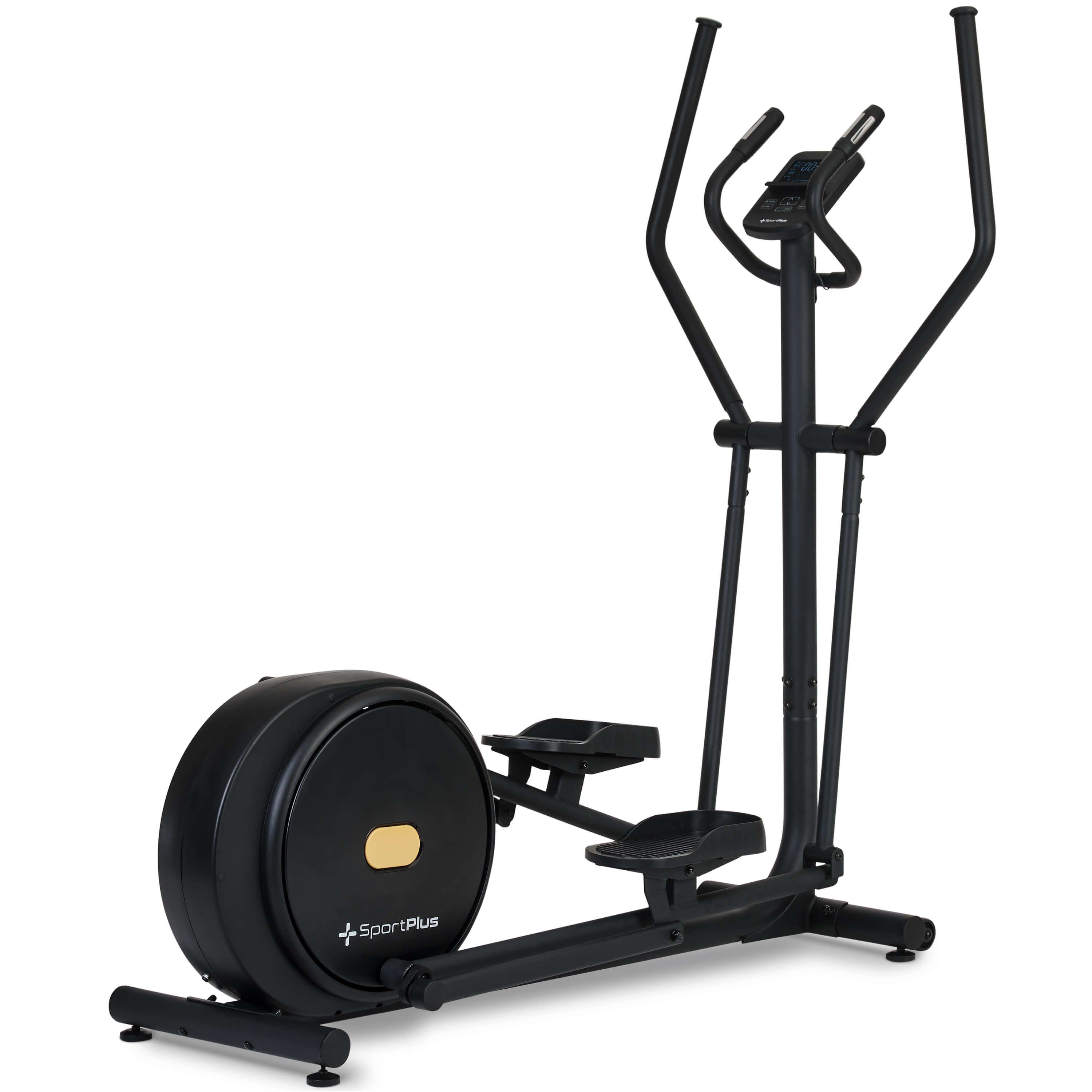 SportPlus Crosstrainer SP-ET-9910-B-iE, Design Crosstrainer für zuhause, Ellipsentrainer mit ...