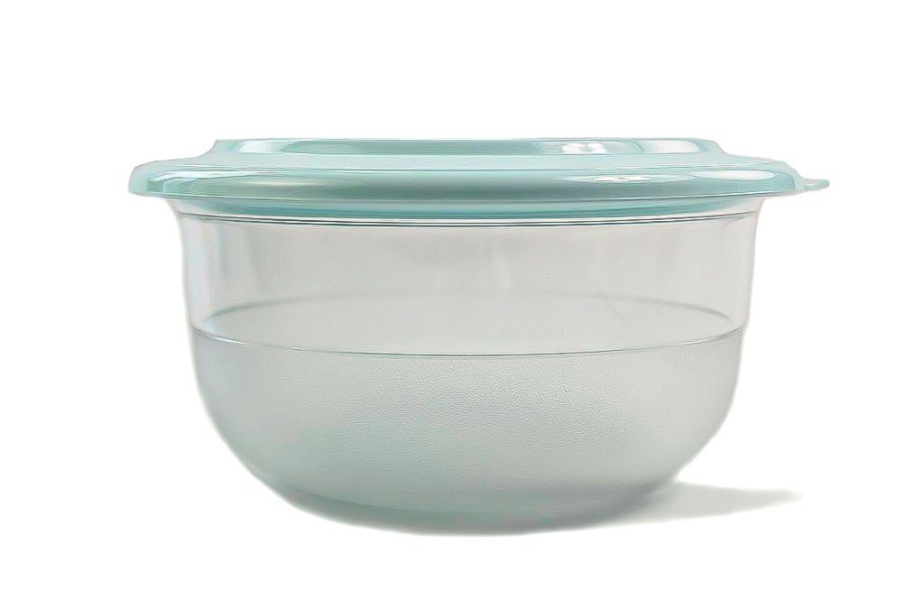 TUPPERWARE Servierschale Tafelperle 1,1 L himmelblau Schüssel + SPÜLTUCH