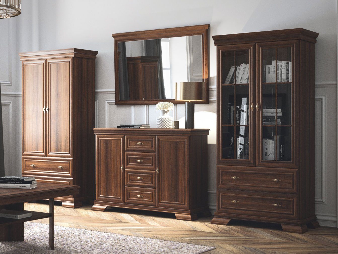 Rustikale Wohnwände » Rustikale Schrankwände & Anbauwände