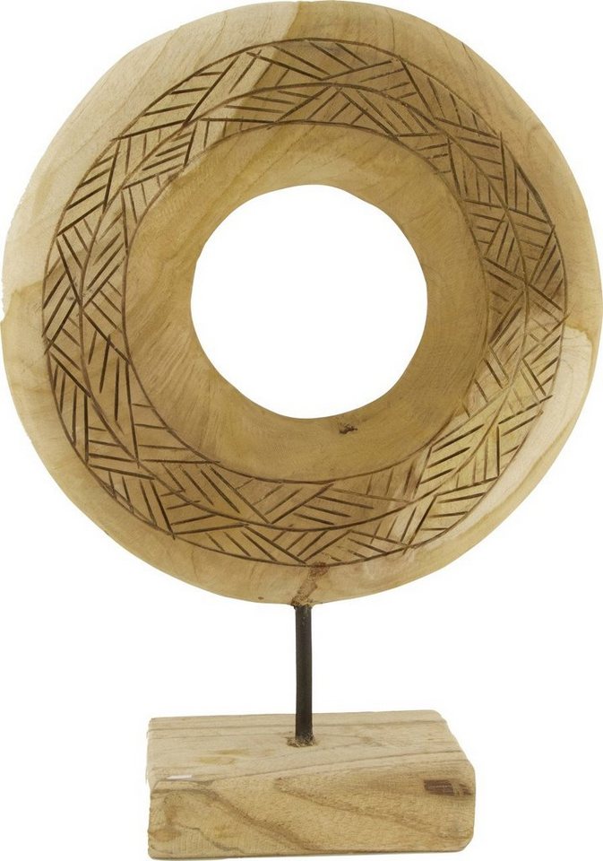 Dijk Dekofigur Dijk Statue Kreis Teak 22x 9 X 28 Cm