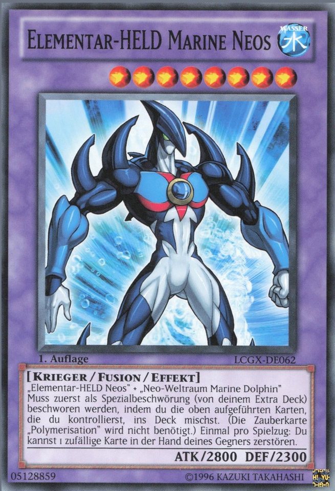 Recollectibles Sammelkarte Yugioh Karte Elementarheld Marine Neos