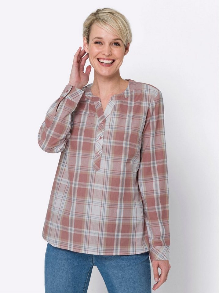Sieh An Klassische Bluse Flottes Karomuster