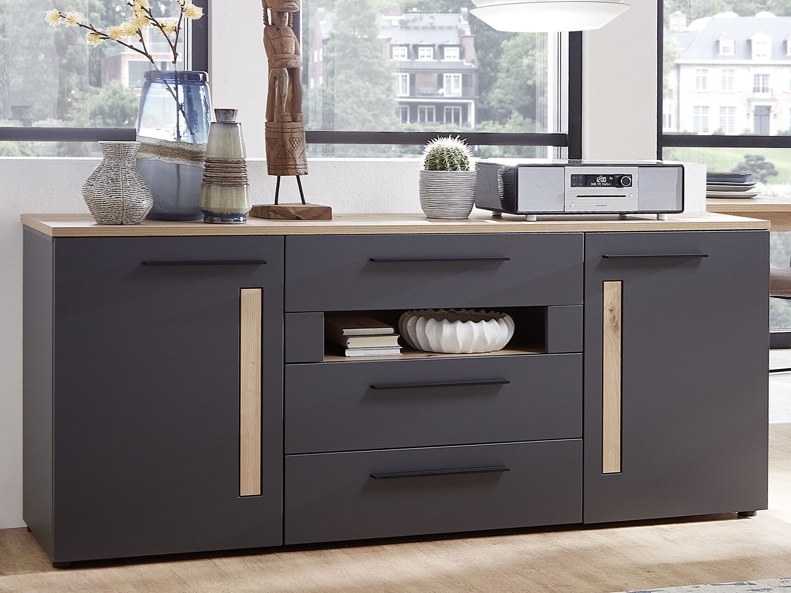 Innostyle Sideboard 180 x 81 x 44 cm (B/H/T), Modernes Sideboard