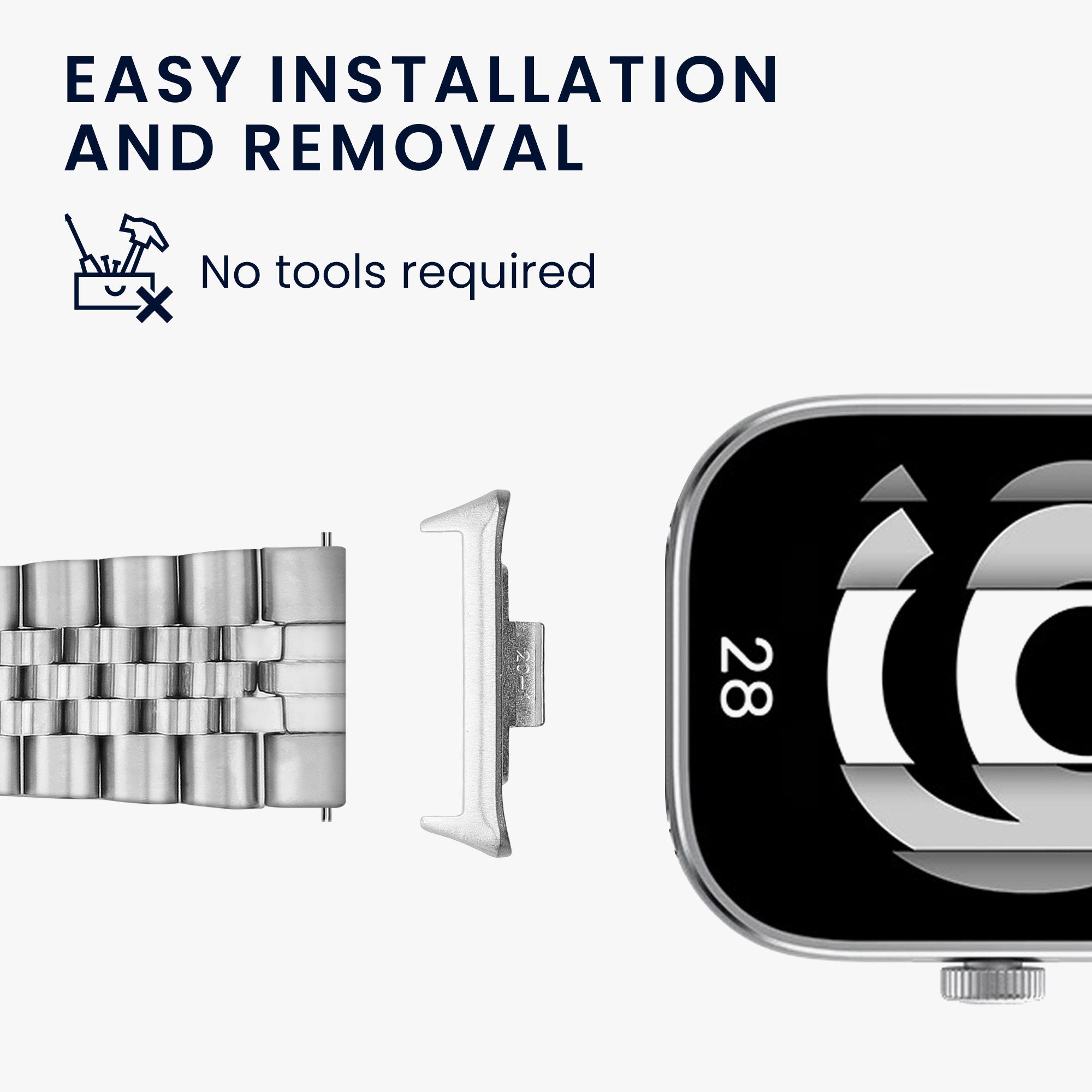 kwmobile Adapter mit 20mm Bandbreite Xiaomi Redmi Watch 4 / Band 8 Pro ...