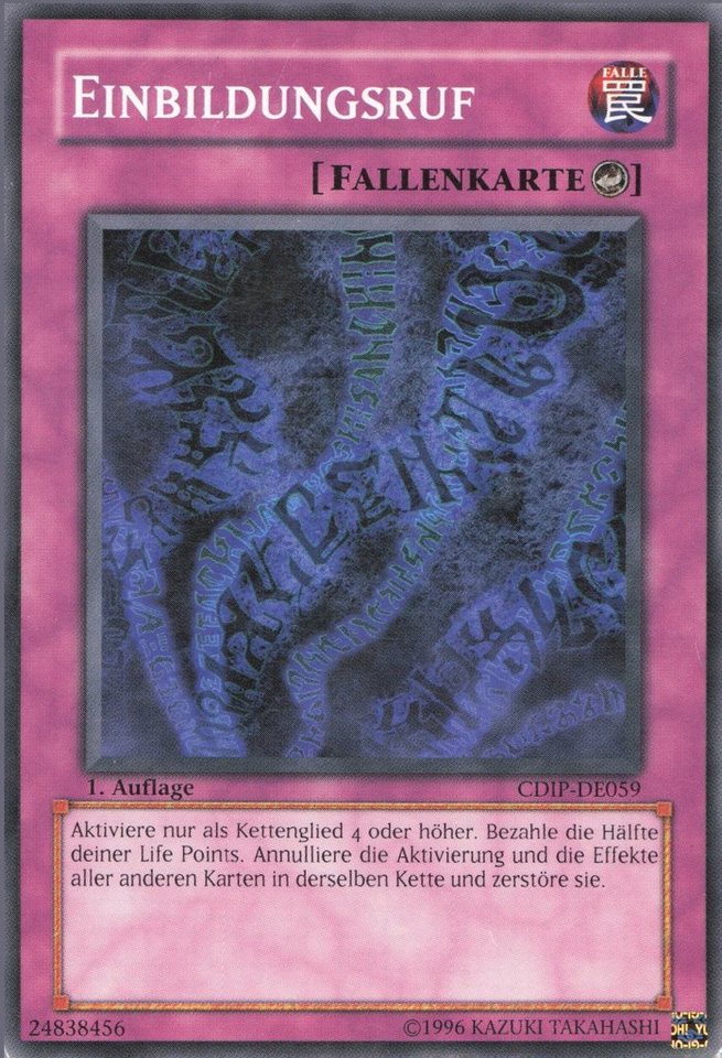 Recollectibles Sammelkarte Yugioh Karte Einbildungsruf Deutsch Yu Gi