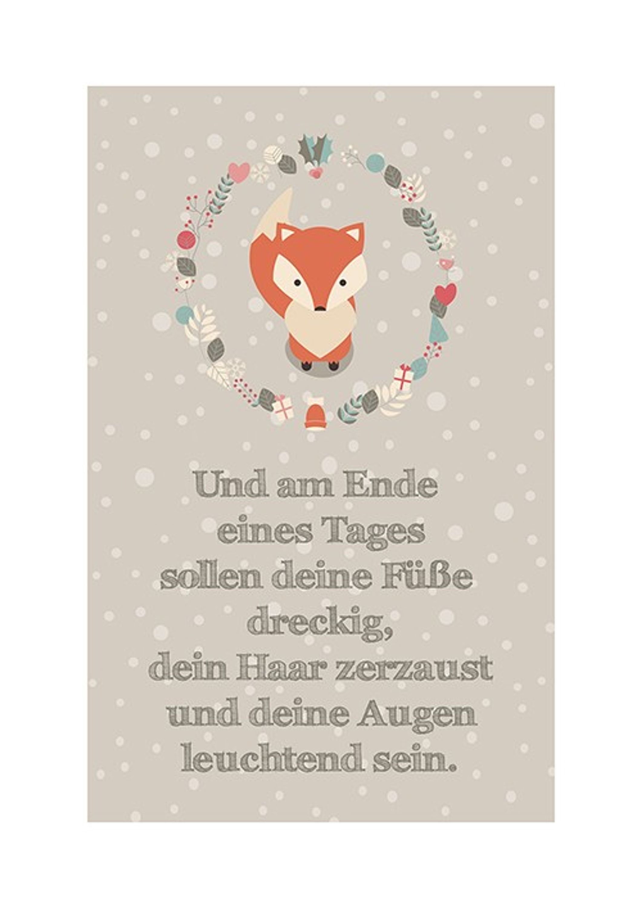 artissimo Poster Poster mit Spruch DinA4 Fuchs Kinderzimmer-Deko Baby ...