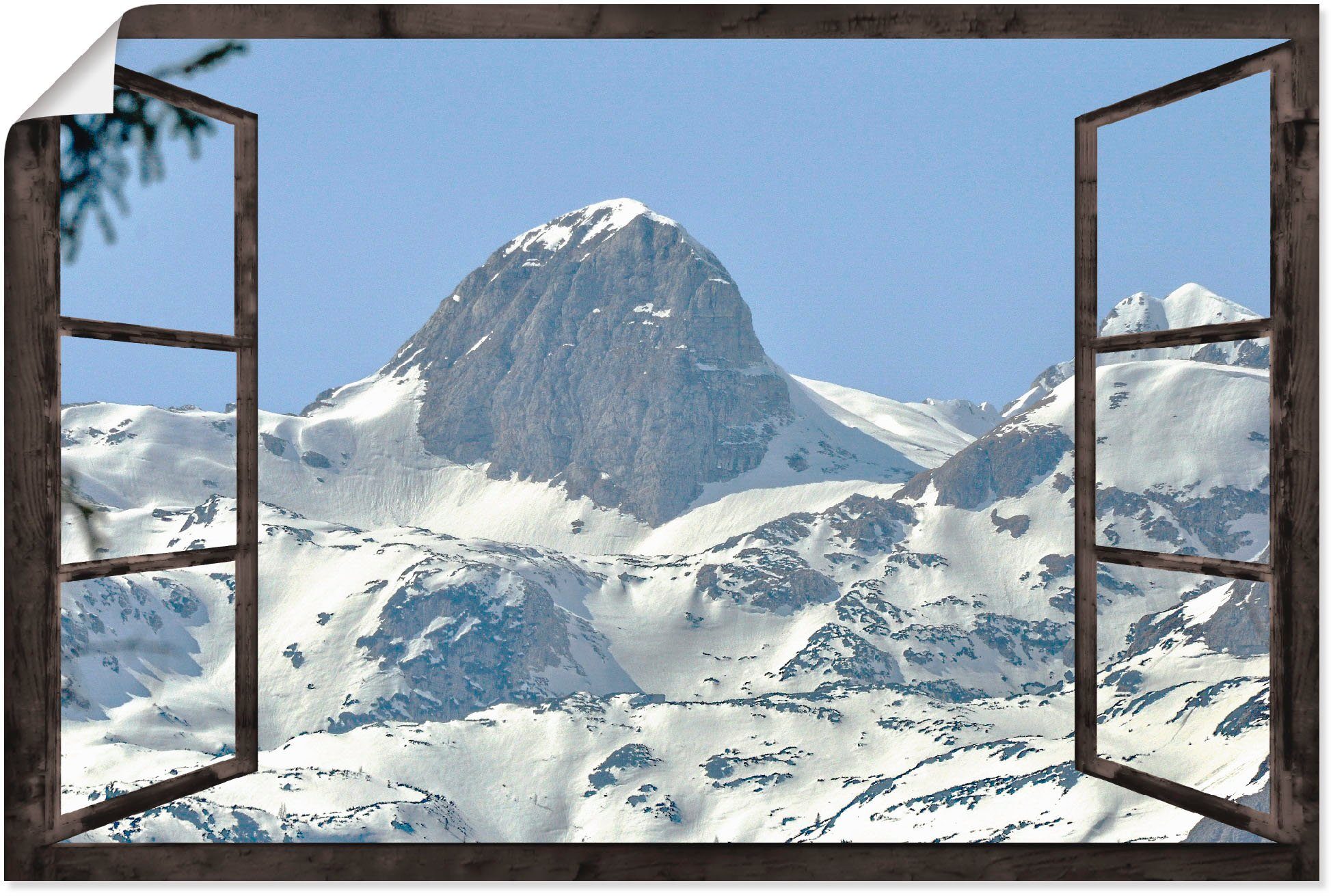 Artland Wandbild Fensterblick Reiteralm Berge 1 Stück In Vielen