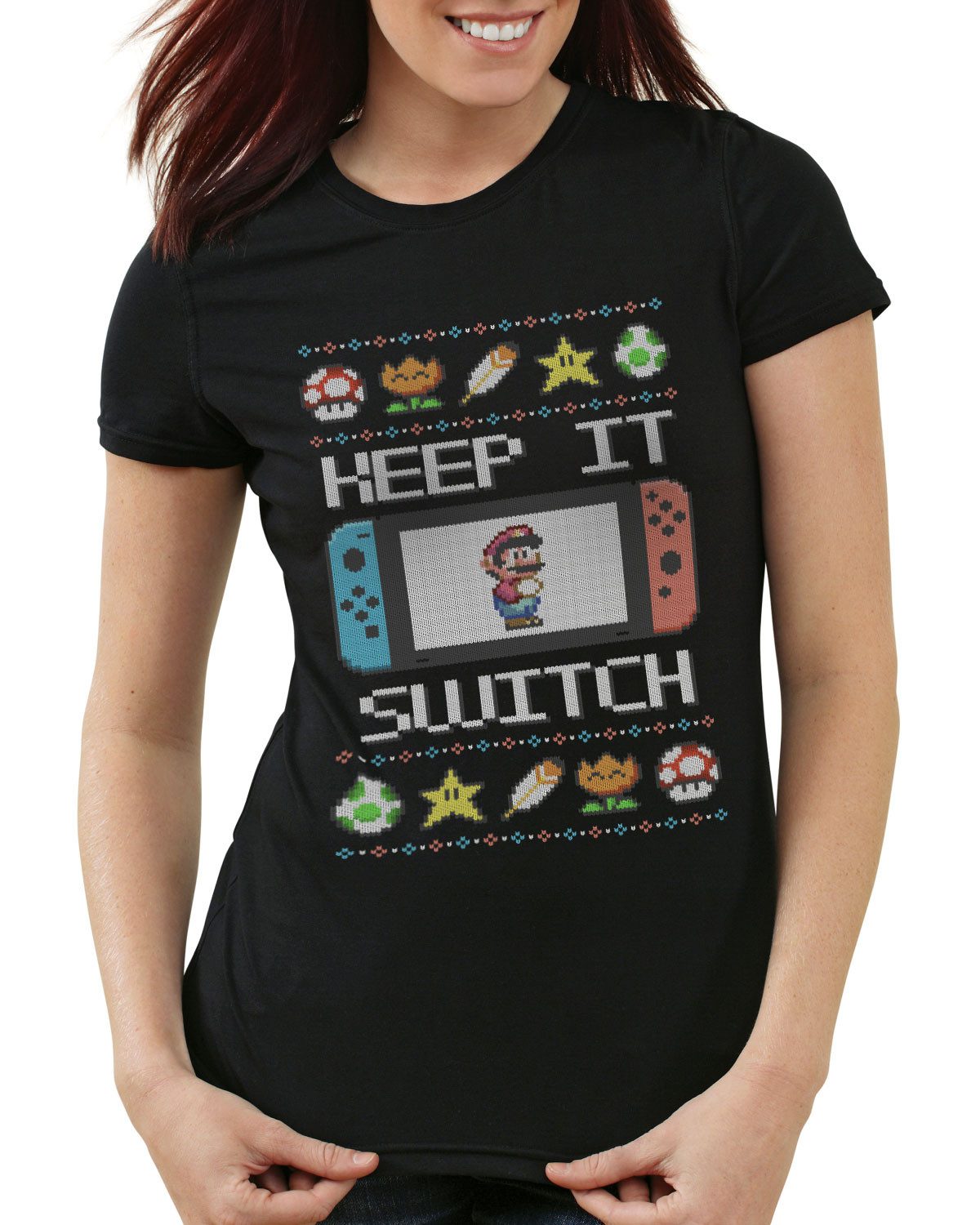 style3 T-Shirt Keep it Switch Ugly Sweater lite x-mas pulli ...