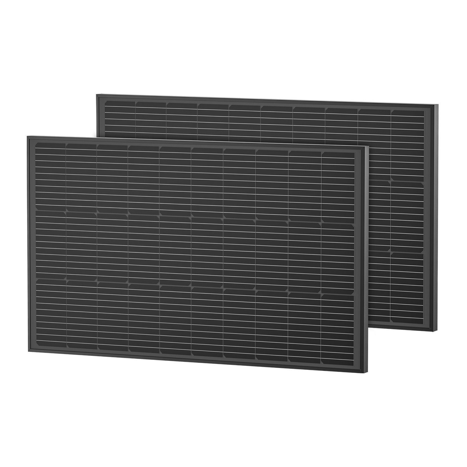 Ecoflow Solarmodul 2x 100 W Starres Solarpanel Monokristallines