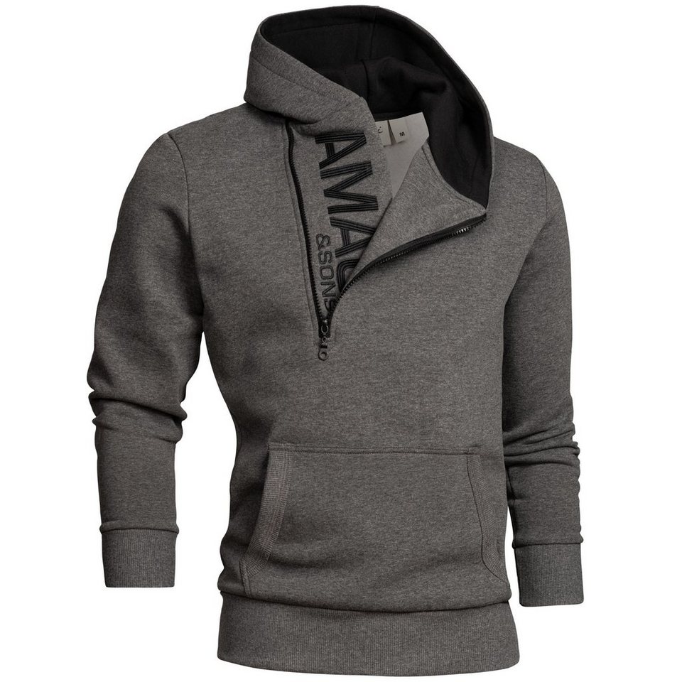 Amaciandsons Kapuzenpullover Huntsville Kapuzenpullover Herren Zipper