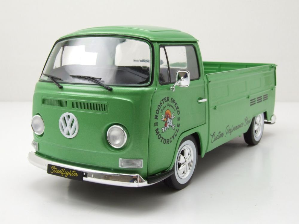 Solido Modellauto VW T2 Custom Pritsche 1968 grün Rooster Speed ...