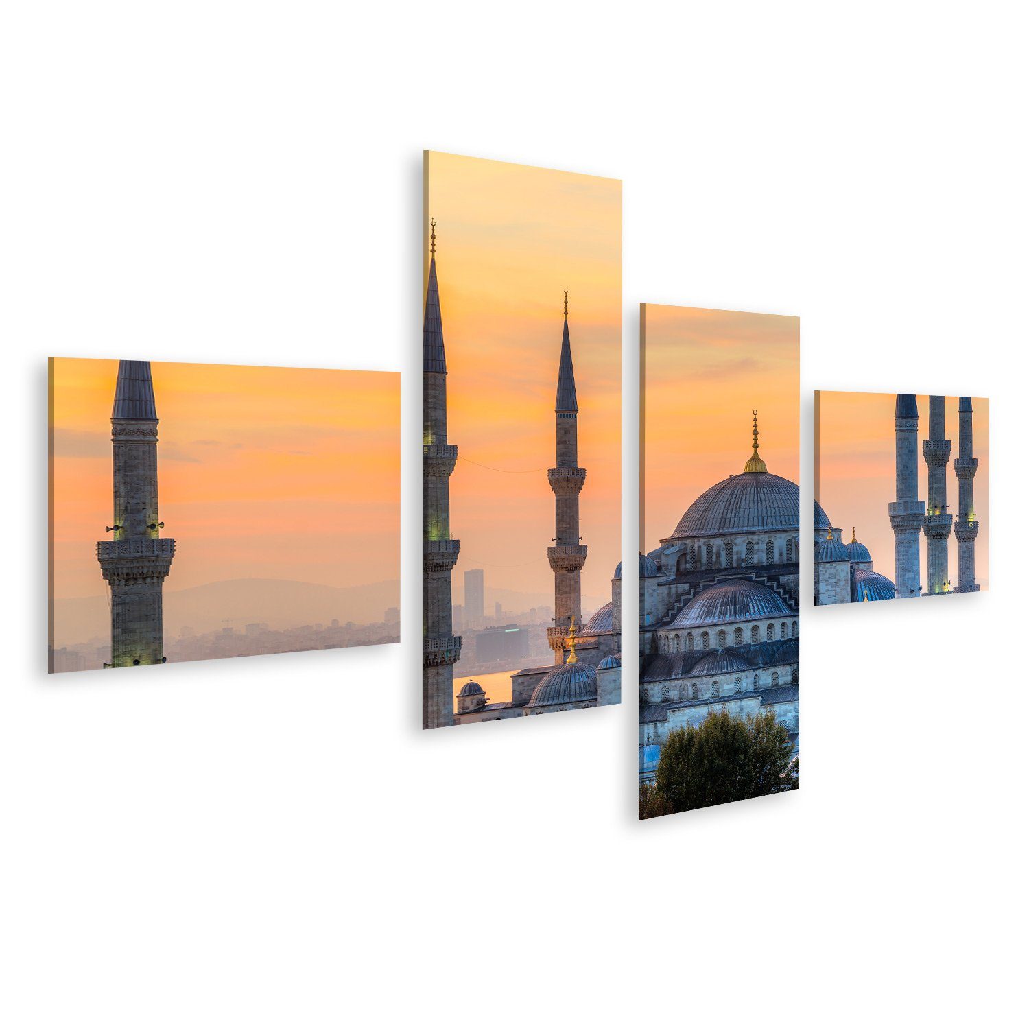 islandburner Leinwandbild Bild auf Leinwand Die Blaue Moschee Sultanahmet Camii Istanbul Türk