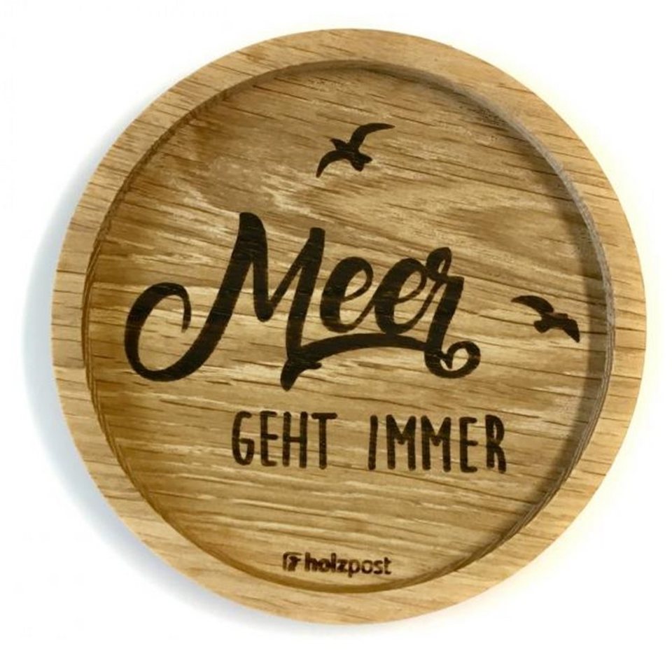 Holzpost Gmbh Flaschenuntersetzer Holzuntersetzer Meer Geht Immer