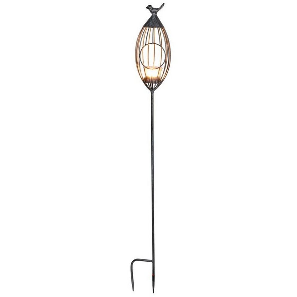 Buri Gartenstecker Metall Gartenstecker Vogelkäfig Windlicht