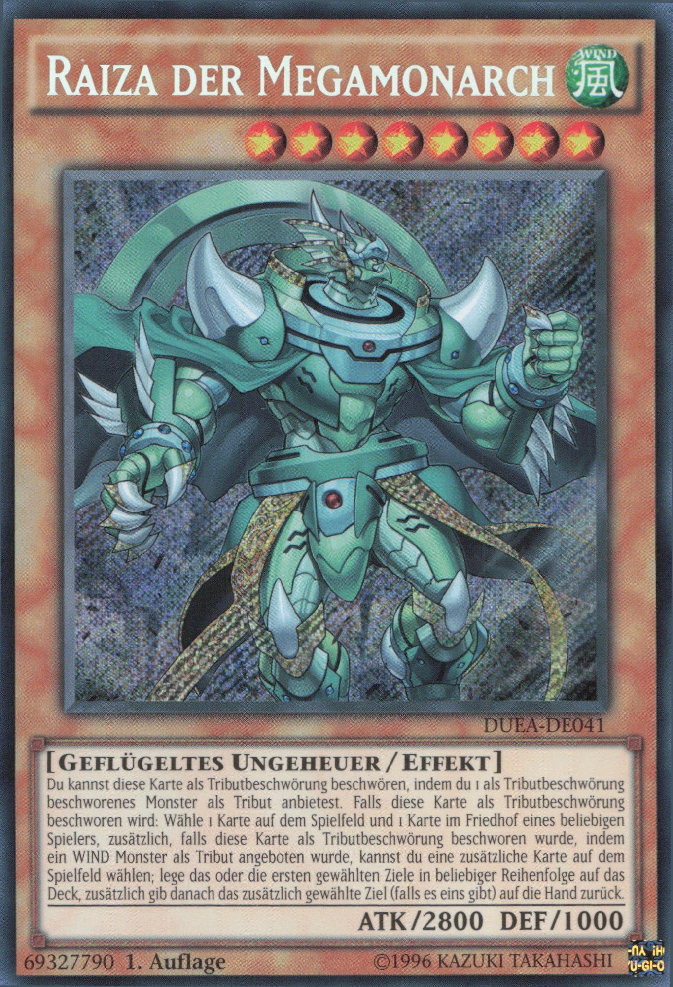 Recollectibles Sammelkarte Yugioh Karte Raiza Der Megamonarch Yu Gi Oh