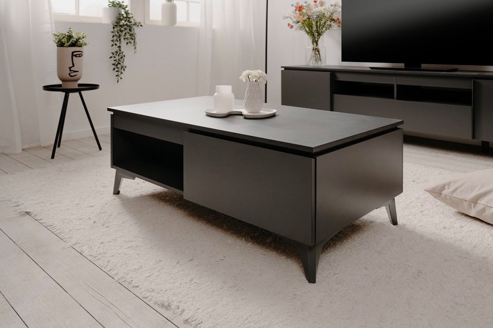 Finori Couchtisch Couchtisch Bertrix Schiefer Dunkel Anthrazit No Set