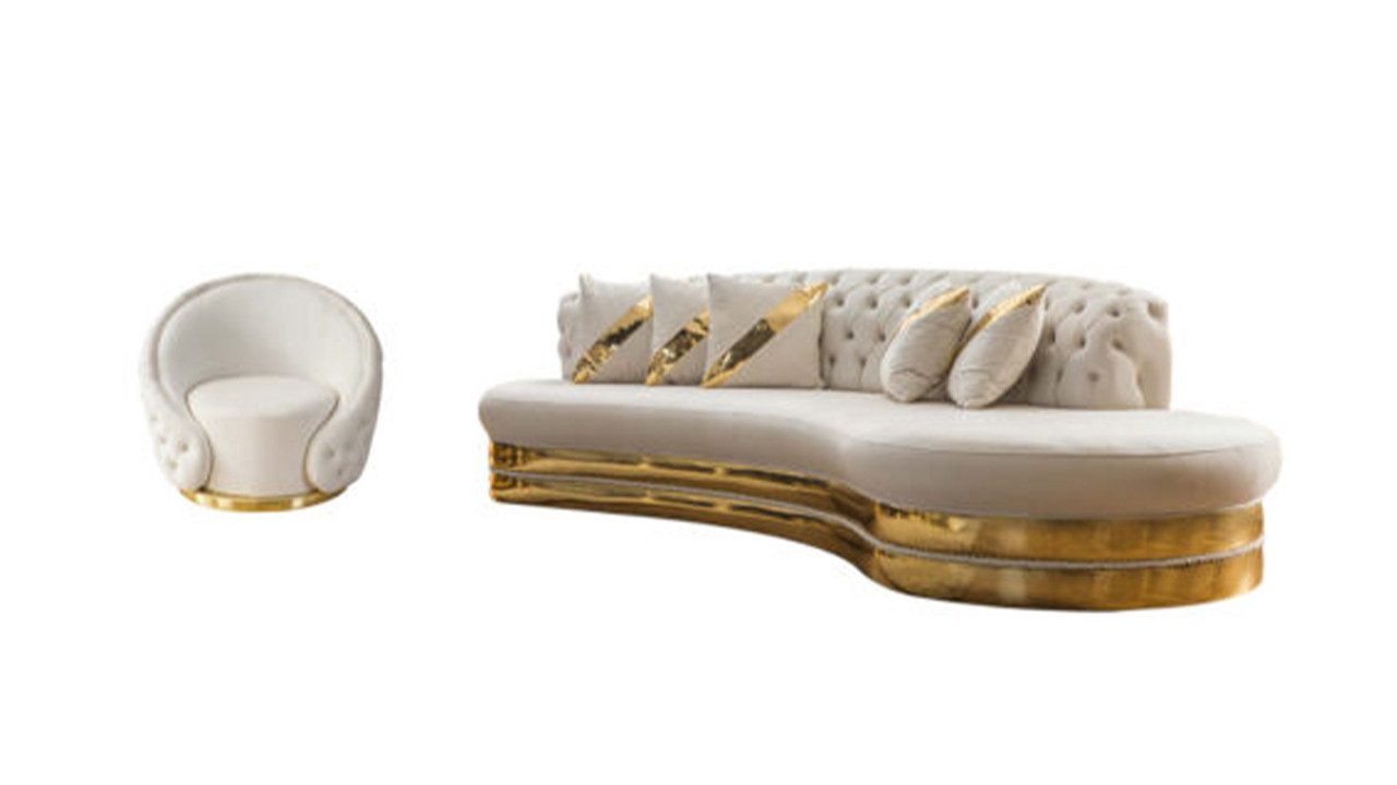 Jvmoebel Wohnzimmer Set Stilvolle Chesterfield Couchgarnitur Designer
