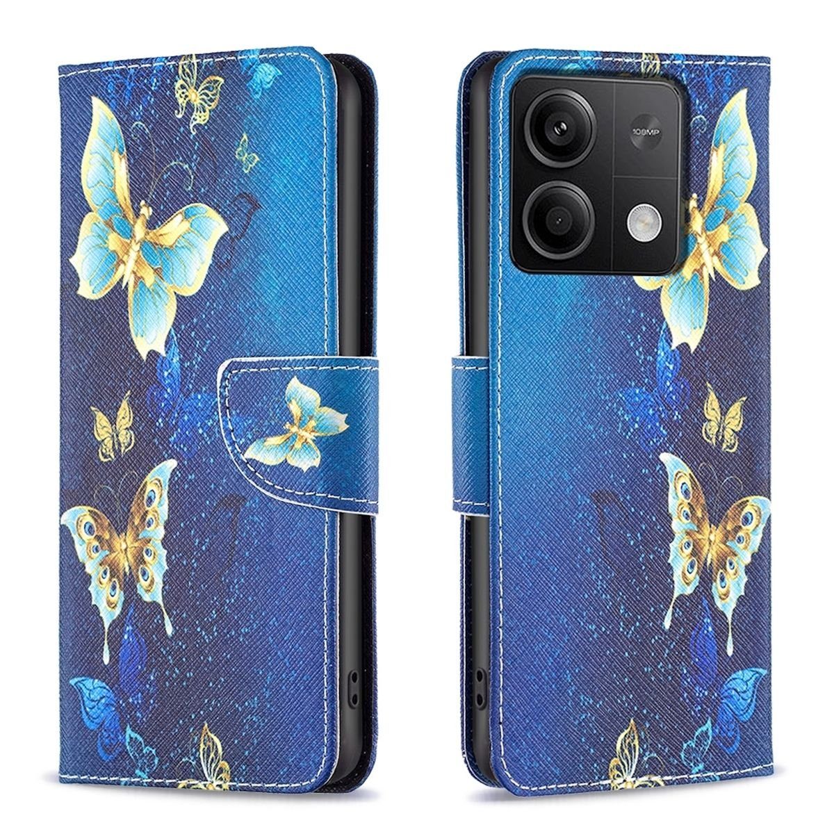 Wigento Handyhülle Für Xiaomi Redmi Note 13 Kunstleder Schutz Tasche