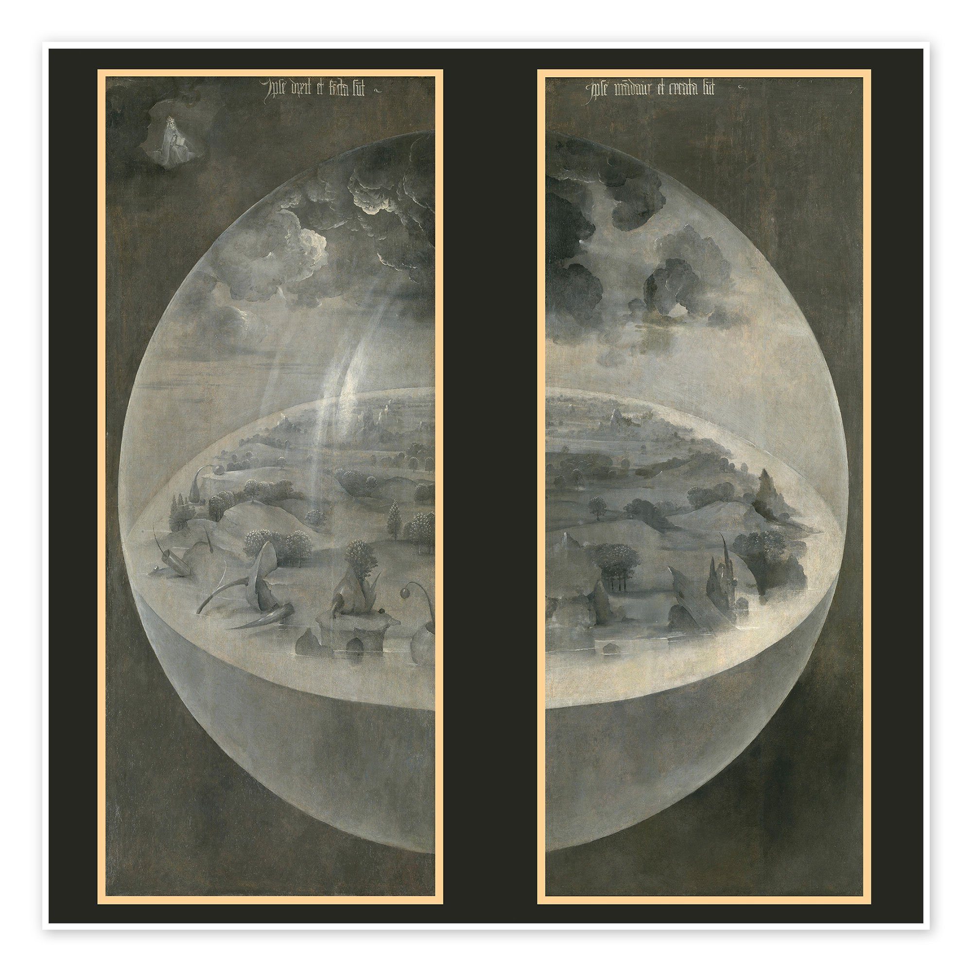 Posterlounge Poster Hieronymus Bosch, Die Schöpfung der Welt, Malerei