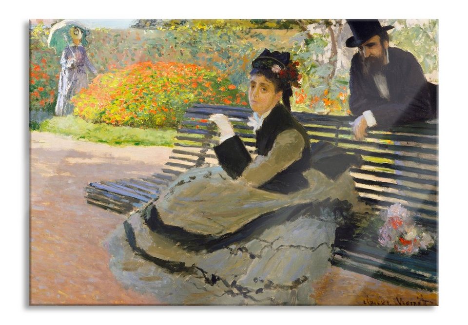 Pixxprint Glasbild Claude Monet Die Bodmer Eiche Fontainebleau