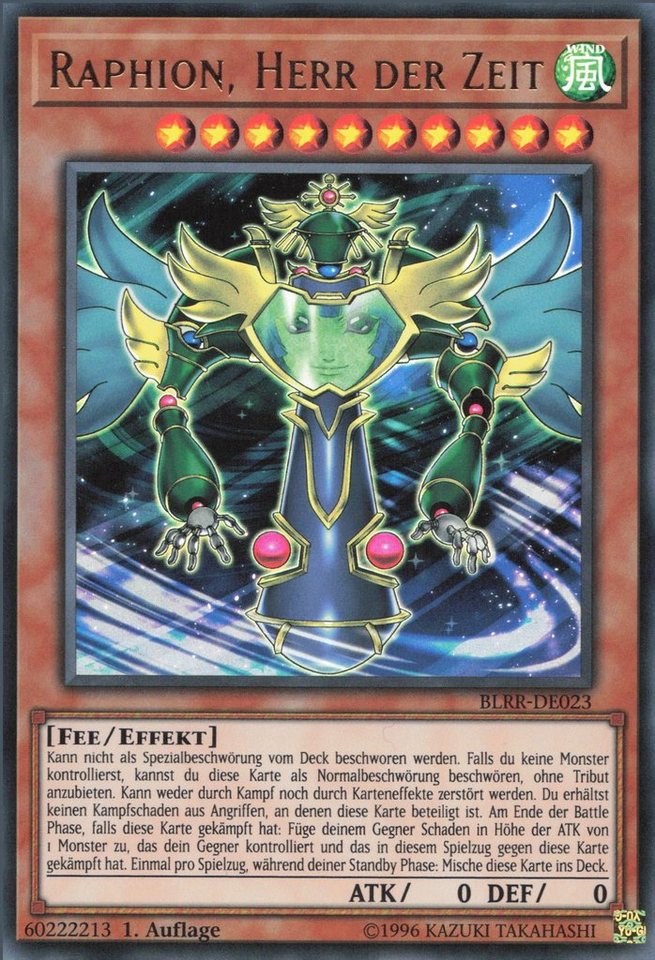 Recollectibles Sammelkarte Yugioh Karte Raphion Herr Der Zeit Deutsch