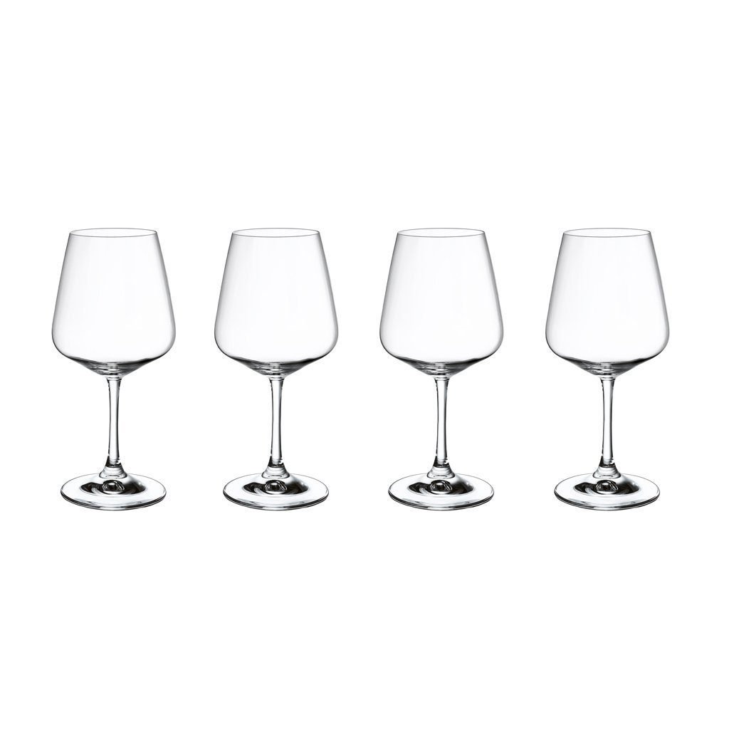 Villeroy & Boch Rotweinglas Ovid Rotweingläser 590 ml 4er Set, Glas, Passt zu Geschirr und ...