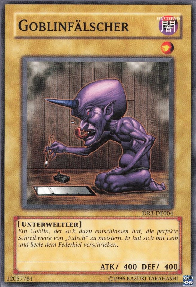 Recollectibles Sammelkarte Yugioh Karte Goblinfälscher Yu Gi Oh Karte