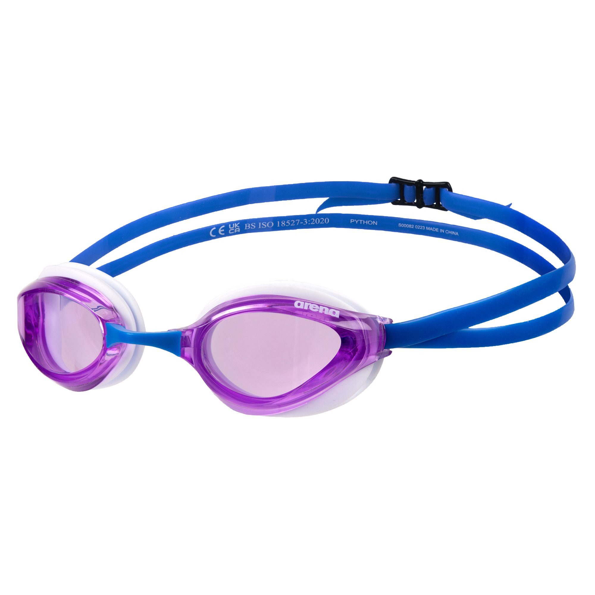 Arena Schwimmbrille arena Python blue-white-sky, (1-St), Anti-Fog ...