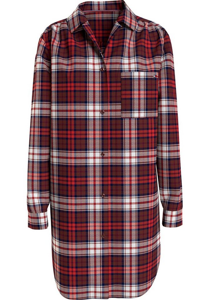 Tommy Hilfiger Underwear Nachthemd Shirt Nightdress Fl Ext Sizes Mit