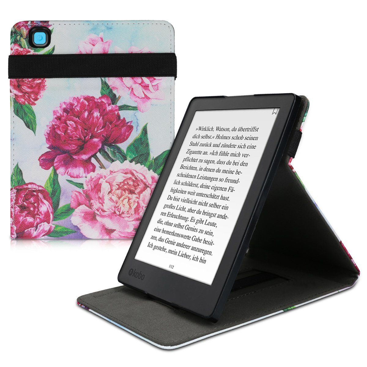 Kwmobile E Reader Hülle Hülle Für Kobo Aura H2o Edition 2 Schlaufe