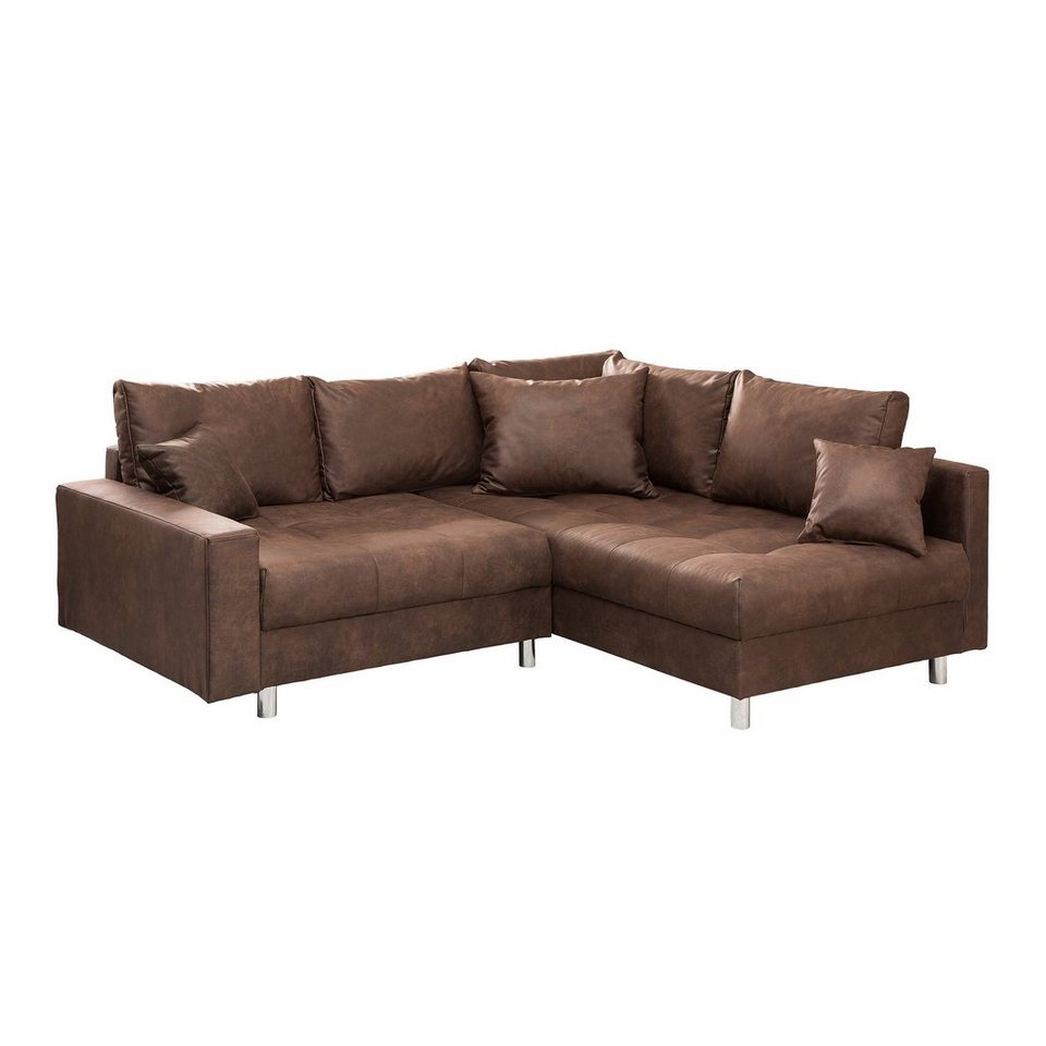 Riess Ambiente Ecksofa Kent 220cm Farbwahl Mit Hocker 3 Teile Mit
