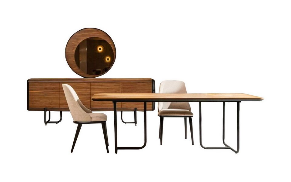 Jvmoebel Esszimmer Set Esstisch 4x Stühle Esszimmer Set Essgruppe