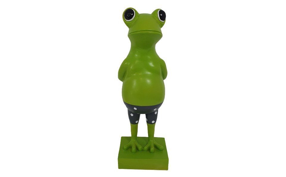 Trend Line Gartenfigur Dekofigur Frosch Mit Badehose 42 X 17 Cm Grün
