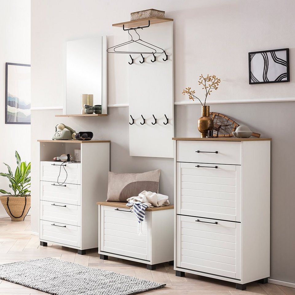 Lomadox Garderoben Set Jausa 80 Spar Set 5 St Flurmöbel Im