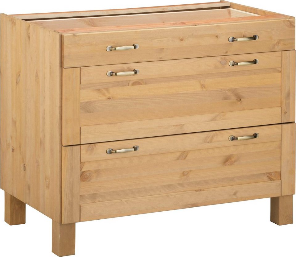 Home Affaire Unterschrank Alby Breite 100 Cm 3 Schubladen