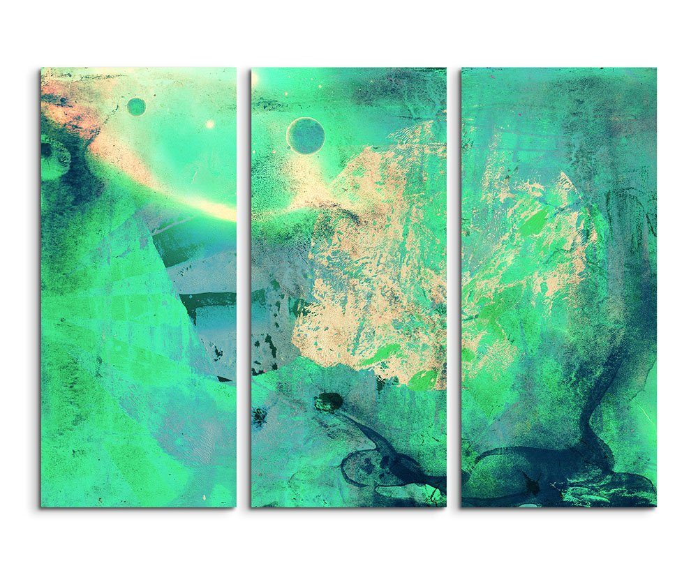 Sinus Art Leinwandbild 130x90cm Wandbild Abstrakt 961 3x90x40cm