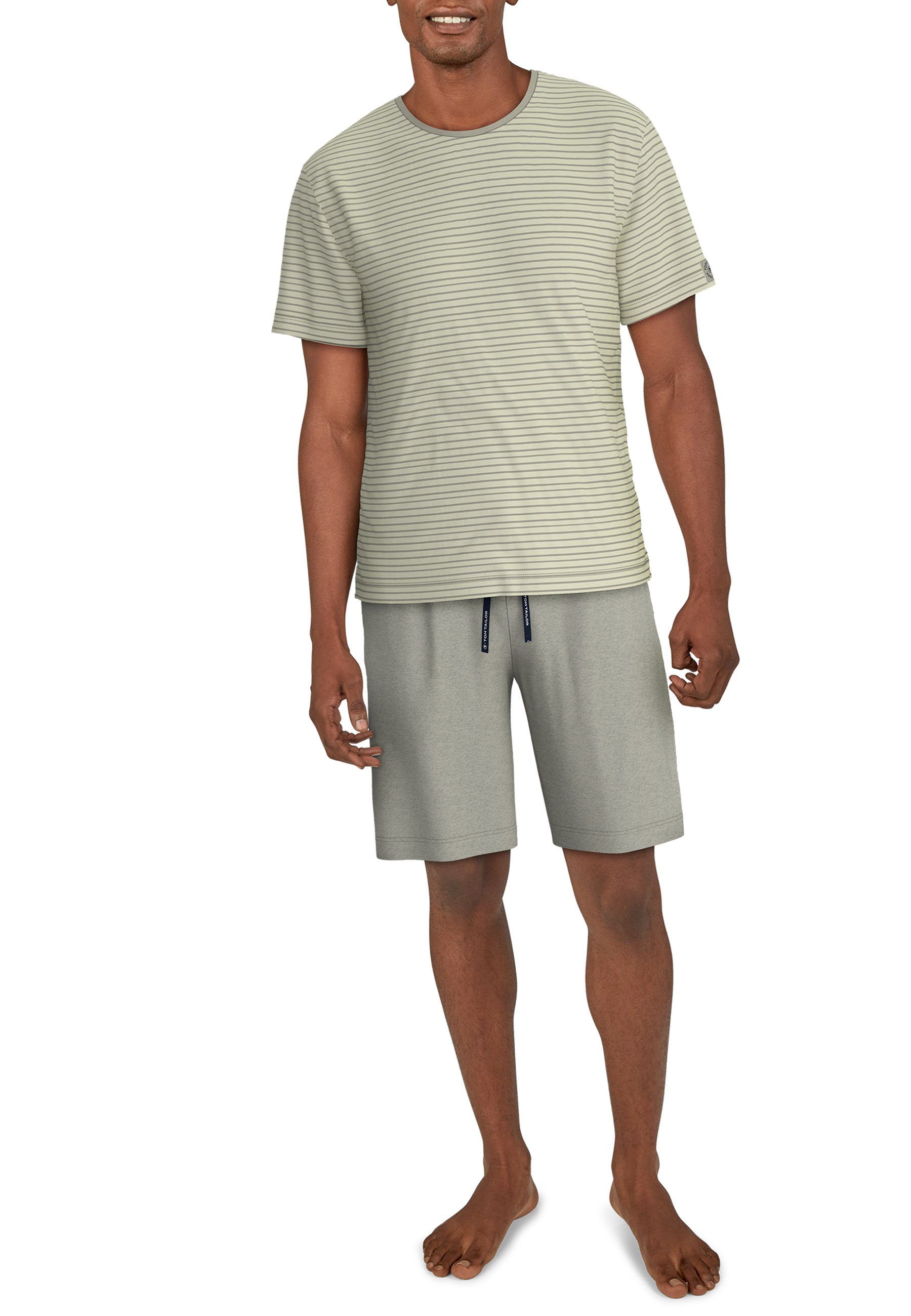 Tom Tailor Shorty Tom Tailor Herren Shorty Grau Uni 1 Tlg Passform