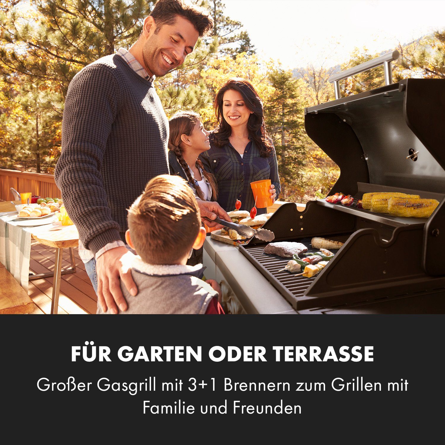 Klarstein Gasgrill Valdosta 3.1, Set, Außenküche Grill Outdoor, Grill ...