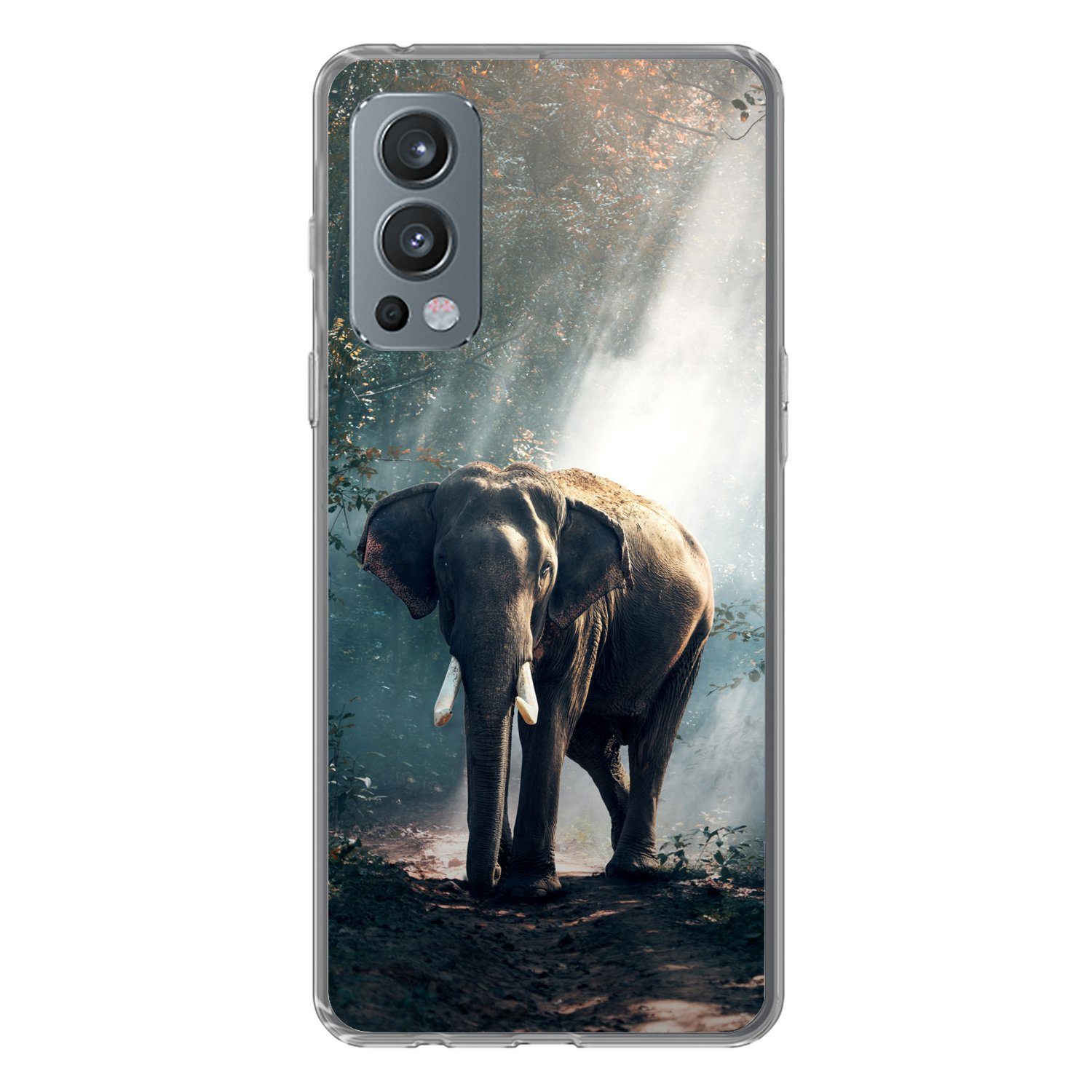Muchowow Handyhülle Elefant Tiere Licht Wald Natur Wildtiere
