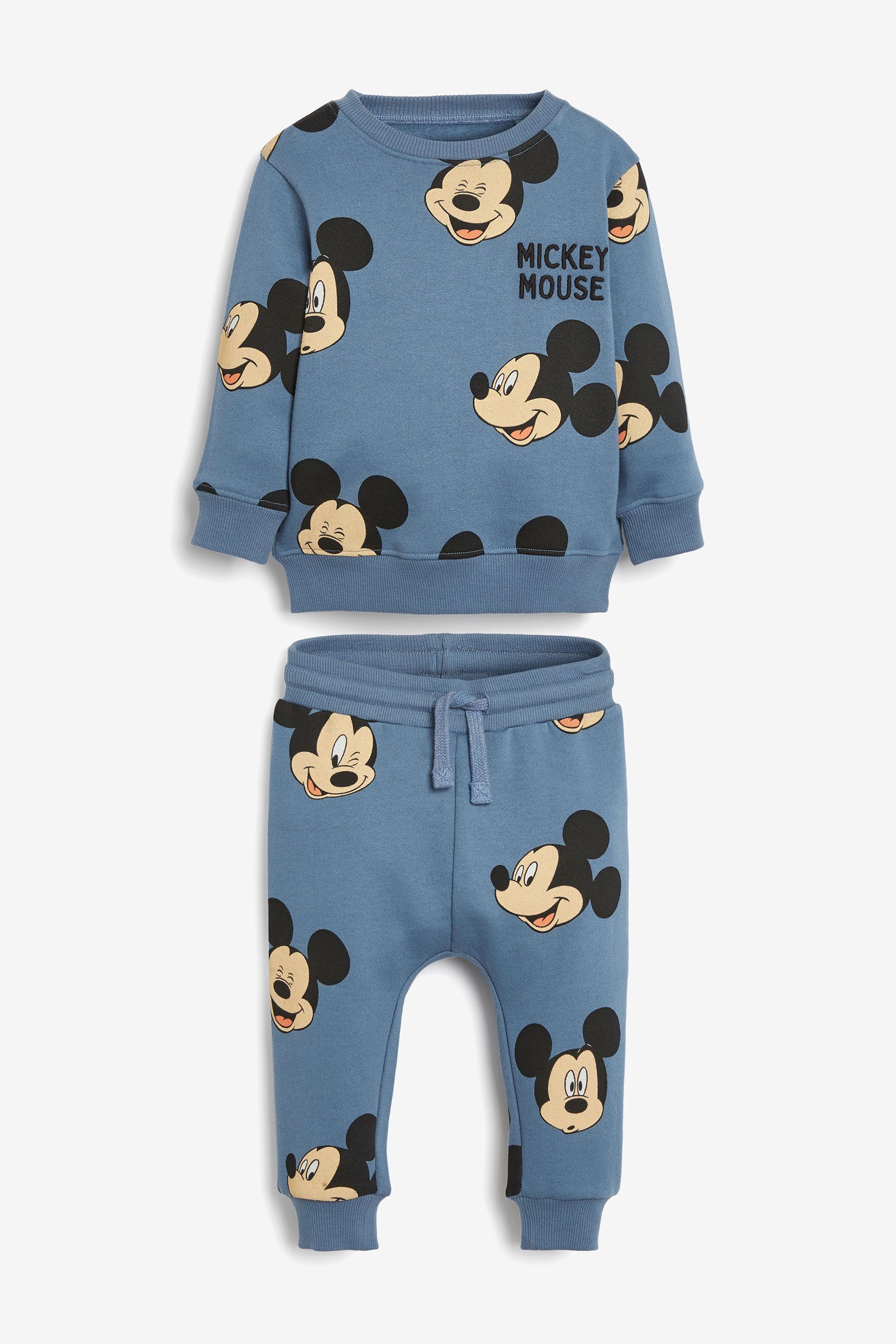Next Jogginganzug Micky Maus Jersey Sweatshirt Und Jogginghose Set