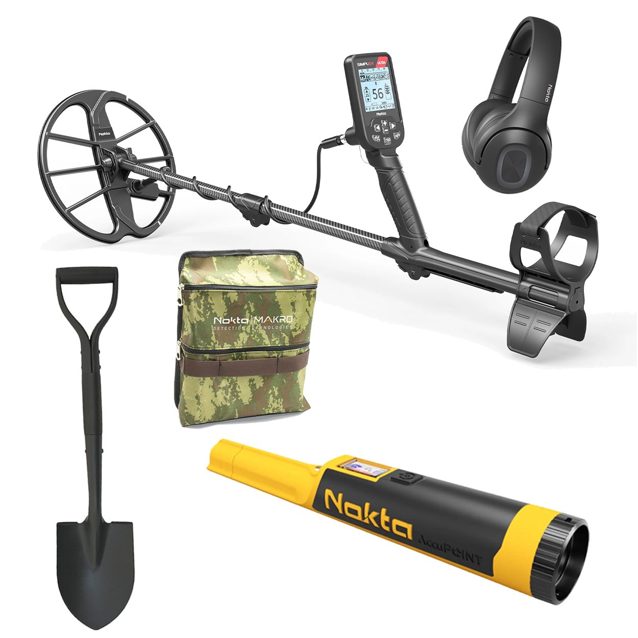 Nokta Metalldetektor Simplex Ultra WHP Komplettset, Ortungsgerät