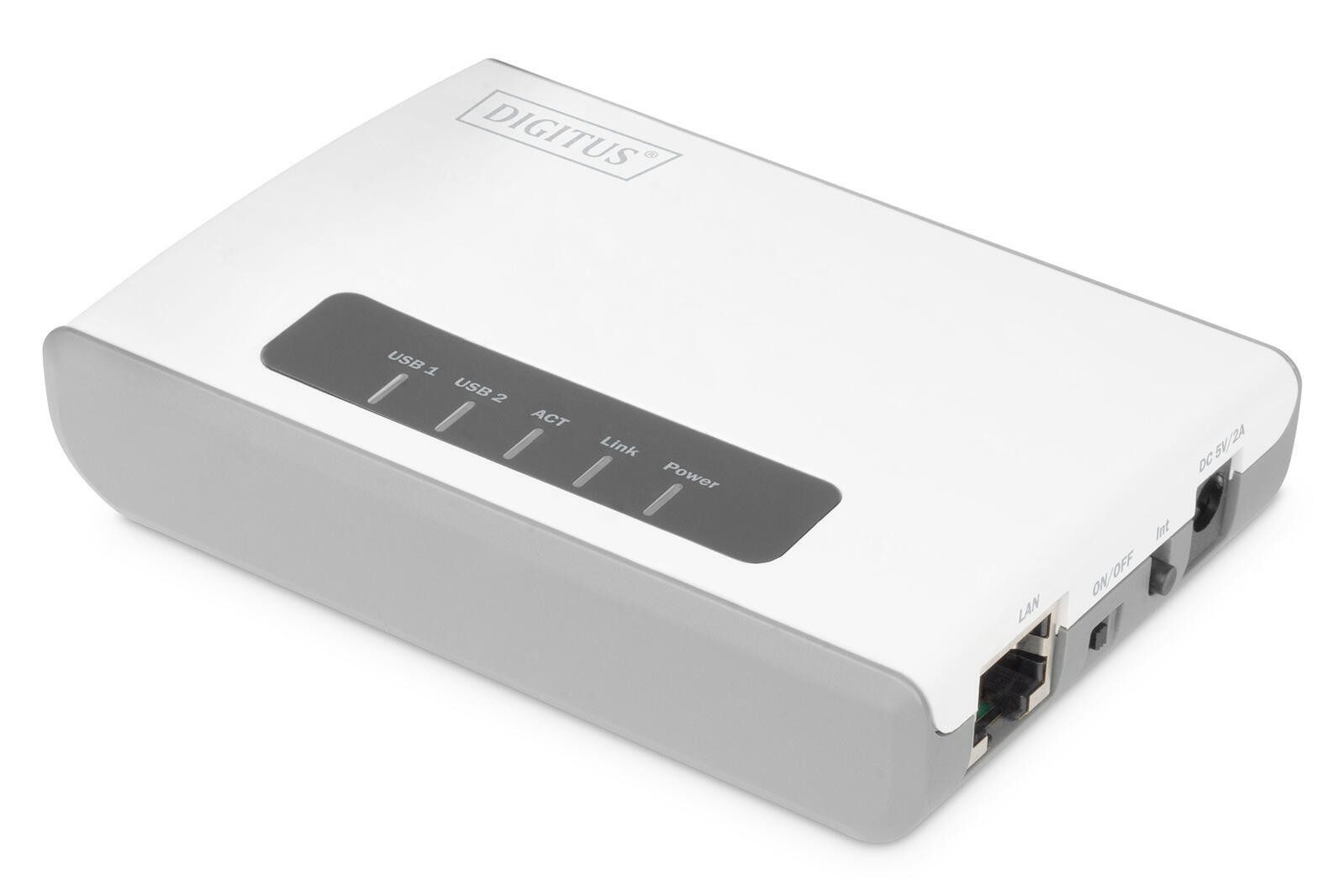 Digitus 2-Port USB 2.0 Wireless Multifunktions-Network Ser Farblaserdrucker