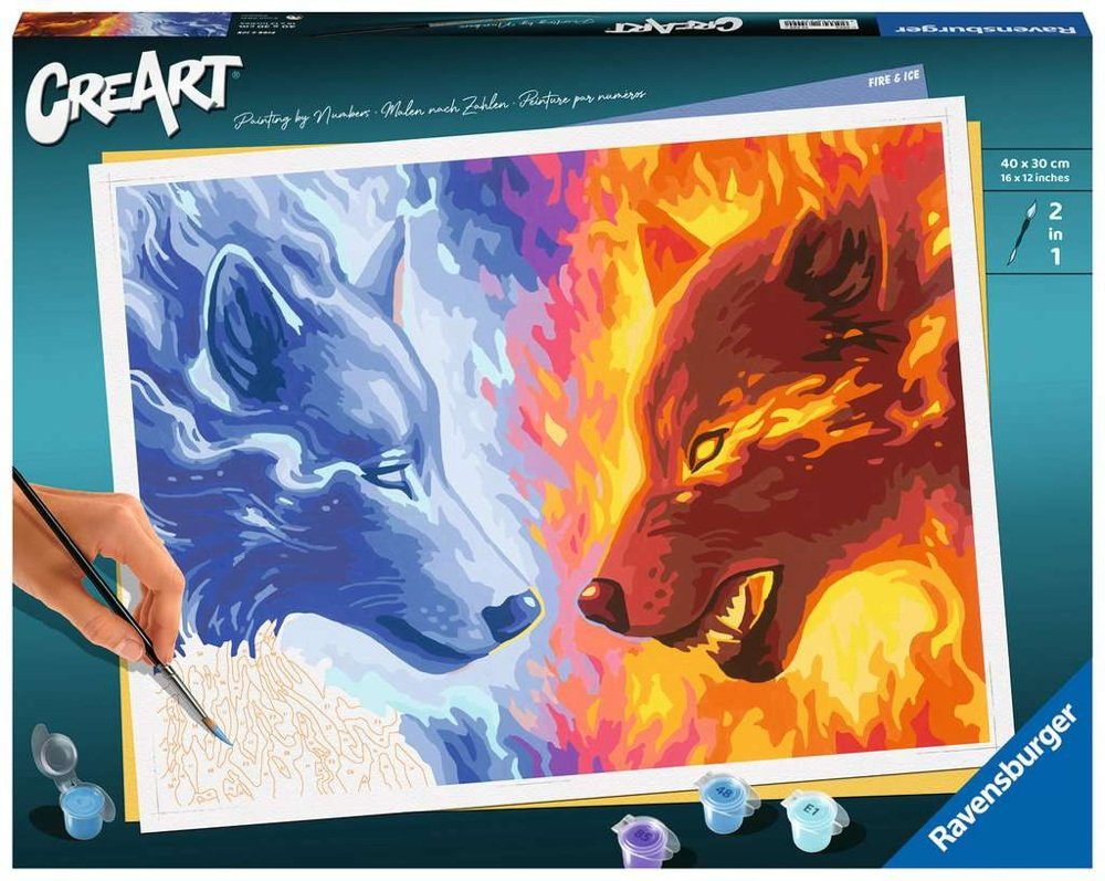 Ravensburger Verlag GmbH Malen nach Zahlen Malen nach Zahlen CREART Premium Serie B Fire & Ice 23549